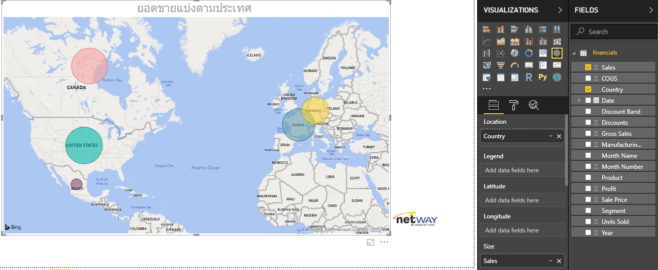 แนะนำการใช้งาน Visualization Map ในการแสดงผลรายงาน